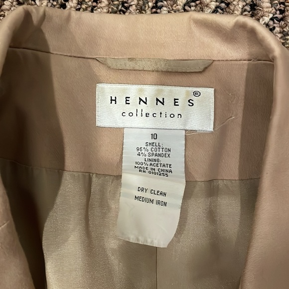 Henne | Jackets & Coats | Hennes Collection Beige Suit | Poshmark